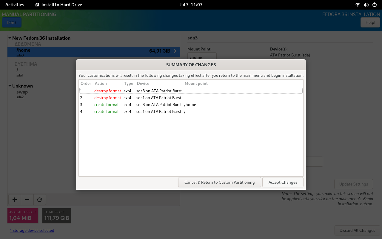 Βασική εγκατάσταση διανομής Fedora Linux - Open Source UoM